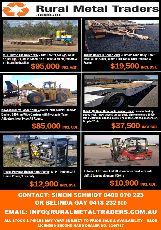Stock Advertisement | Rural Metal Traders - Click Here For Ideas