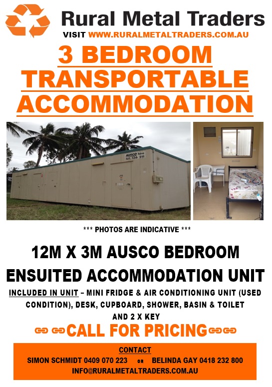 3 Bedroom Transportable Accommodation | Rural Metal Traders