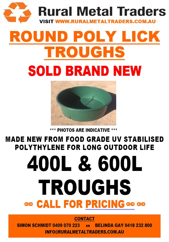 Round Poly Lick Troughs | Rural Metal Traders