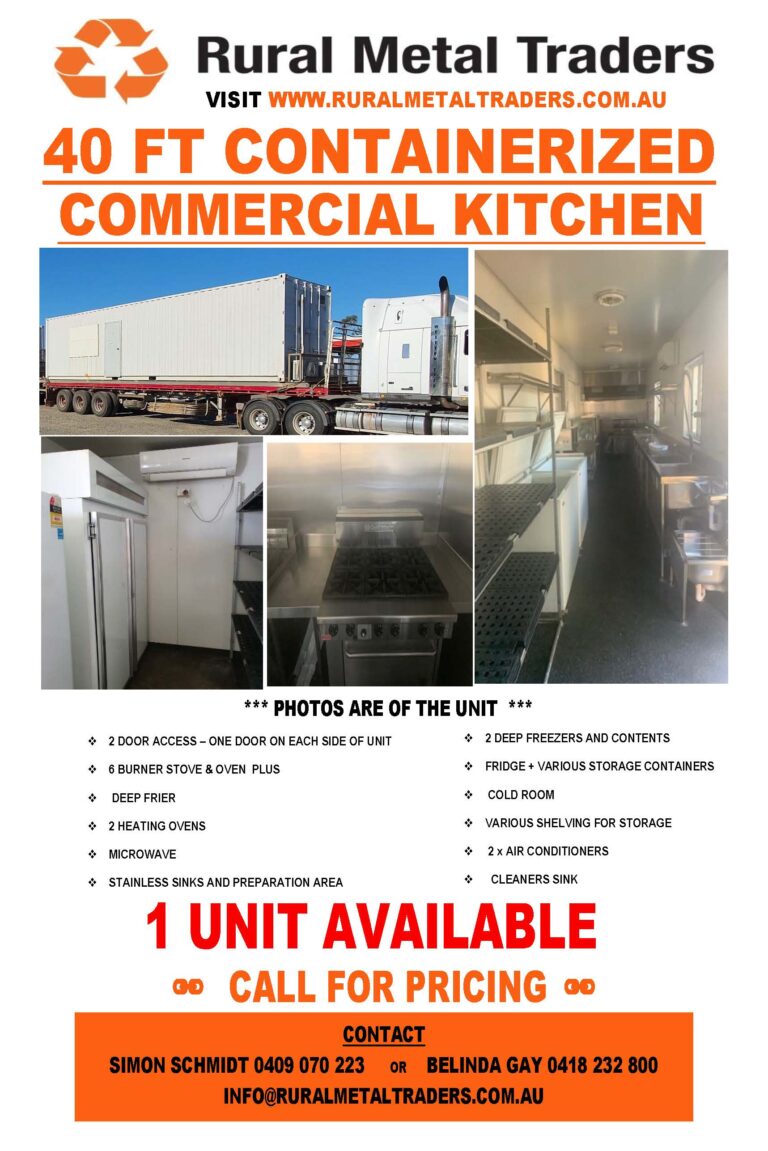 40 Ft Commercial Kitchen | Rural Metal Traders